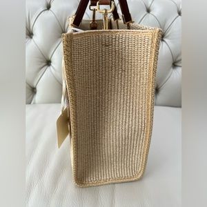 Fendi | Bags | Nwt Fendi Sunshine Medium Raffia Shoulder Tote Bag ...